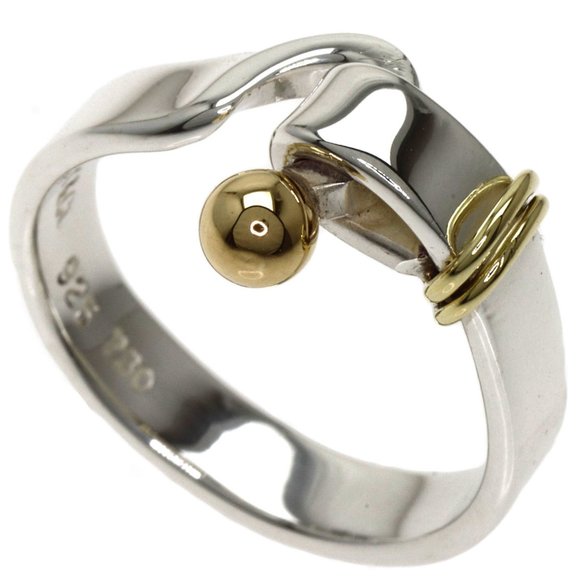Tiffany & Co. | Jewelry | Tiffany Hook Eye Ring Silverk8yg Womens ...